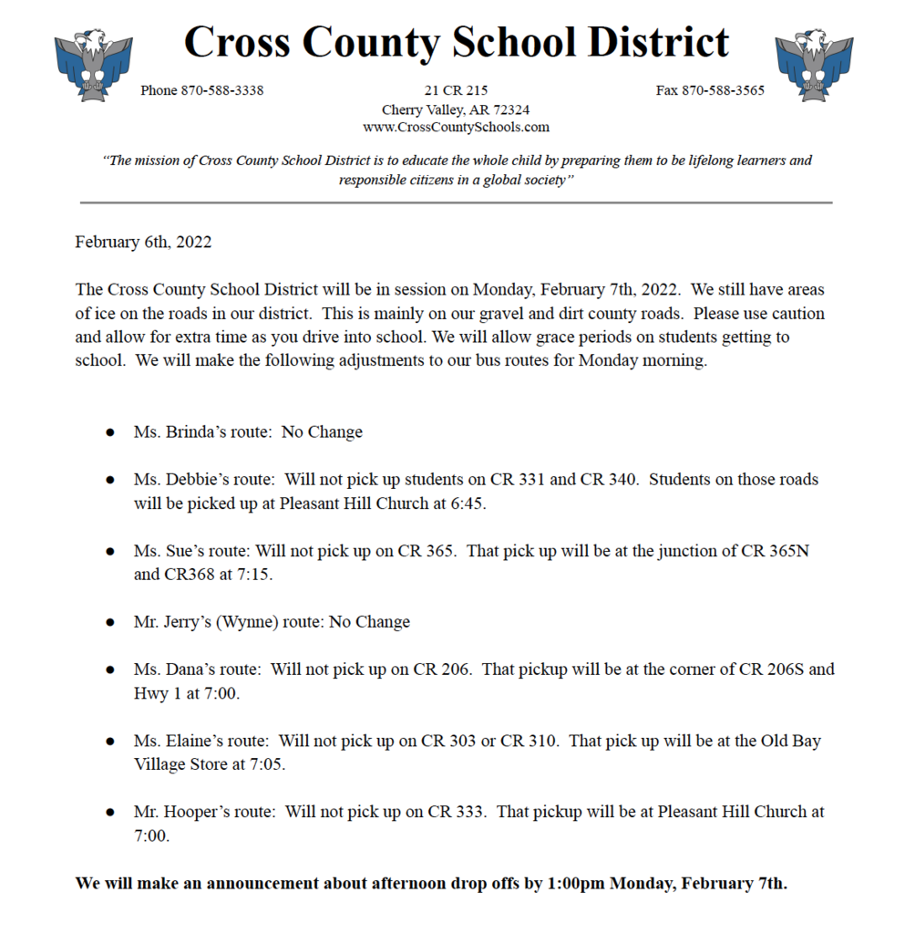 Live Feed | Cross County School District